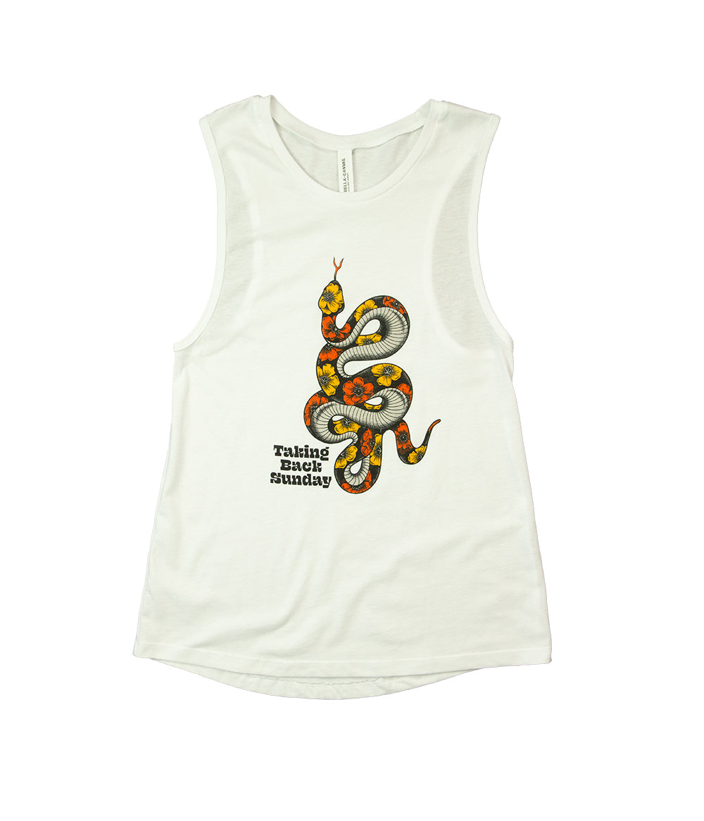 Taking Back Sunday Snake Womens Muscle Tank